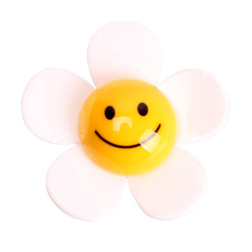 Charms101 | White Smiley Flower Large | Jibbitz Charms for Crocs
